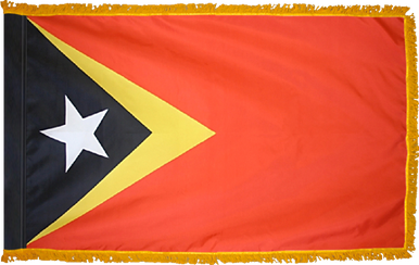 East Timor Indoor Flag - Eagle Mountain Flag