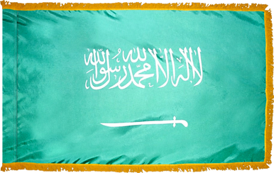 Saudi Arabia Indoor Flag - Eagle Mountain Flag