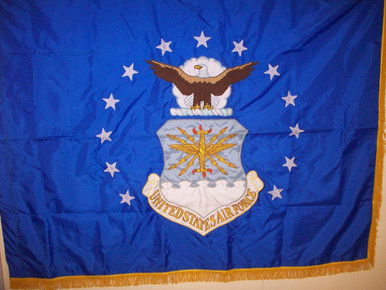 Air Force Flag, Appliqued Nylon 4'4" X 5'6"