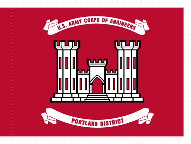 3'x4' USACE Portland District Indoor Flag - Eagle Mountain Flag