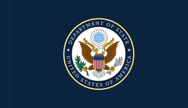 Department of State Flag, Size 3' X 5' Printed Nylon with Pole Hem ...