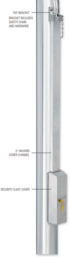 Complete External Halyard Flagpole Security Kit - Eagle Mountain Flag