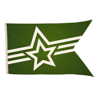 Custom Guidon Flag with Header and Grommets - Eagle Mountain Flag