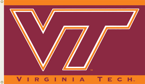 3X5 FT POLY VIRGINIA TECH HOKIES FLAG - 2764
