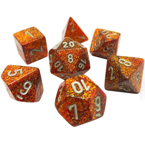 Dice and Gaming Accessories Polyhedral RPG Sets: Glitter: Mini ...