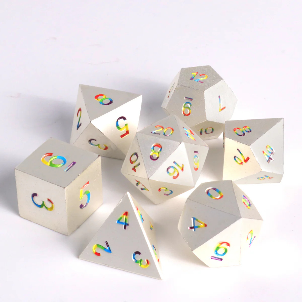Dice and Gaming Accessories Polyhedral RPG Sets: Metal and Metallic ...