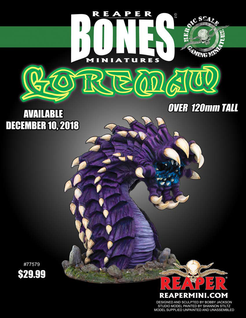 RPG Miniatures: Reaper Minis - Dark Heaven Bones: Goremaw - Tower of Games