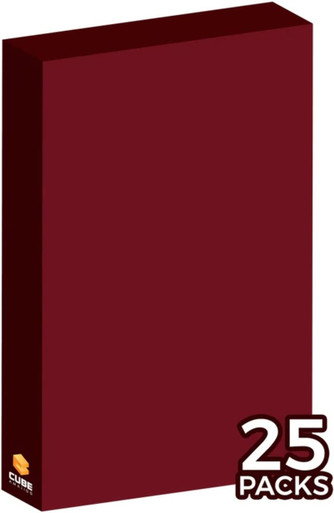 Deck Boxes: Cubeamajigs: Maroon (25) - Tower of Games