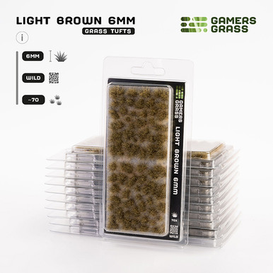Basing Material and Textures: Gamers Grass Tufts: Light Brown 6mm ...