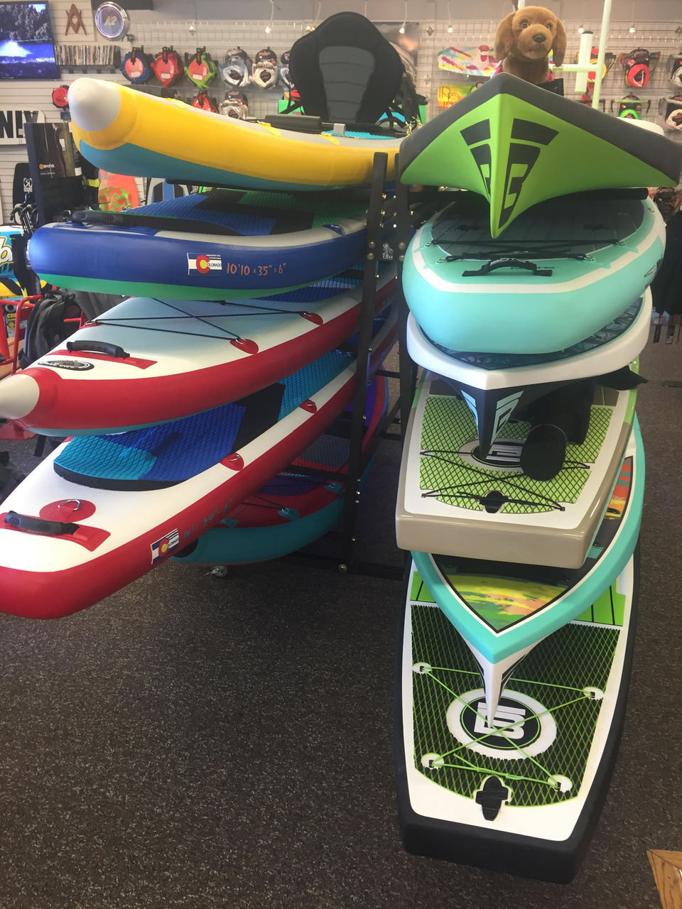 SUP Rack Freestanding | Mobile Paddle Board Rack | SUP Storage Racks