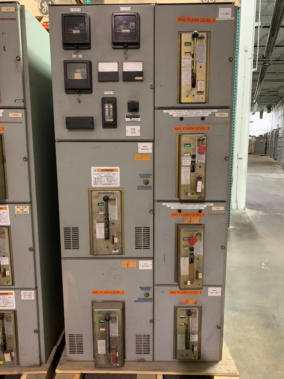 Siemens-Allis LA 1600A Main-Tie Switchgear Lineup (#224) - Bullock Breakers