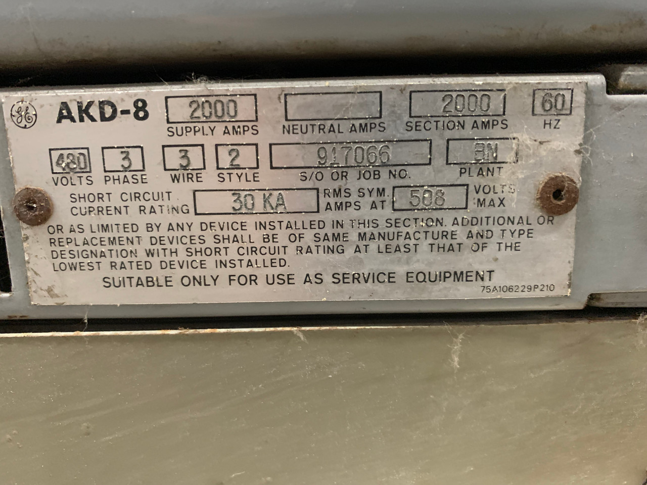 GE AKD-8 2000A AKRT Main-Tie-Main Switchgear Lineup (#97) - Bullock ...