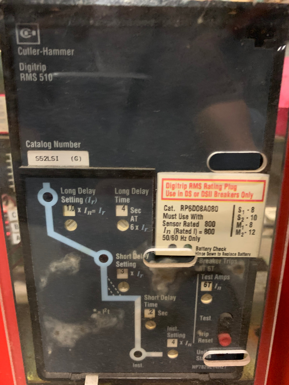 DSII-508 Cutler-Hammer 800A MO/DO LSI Air Circuit Breaker - Bullock ...