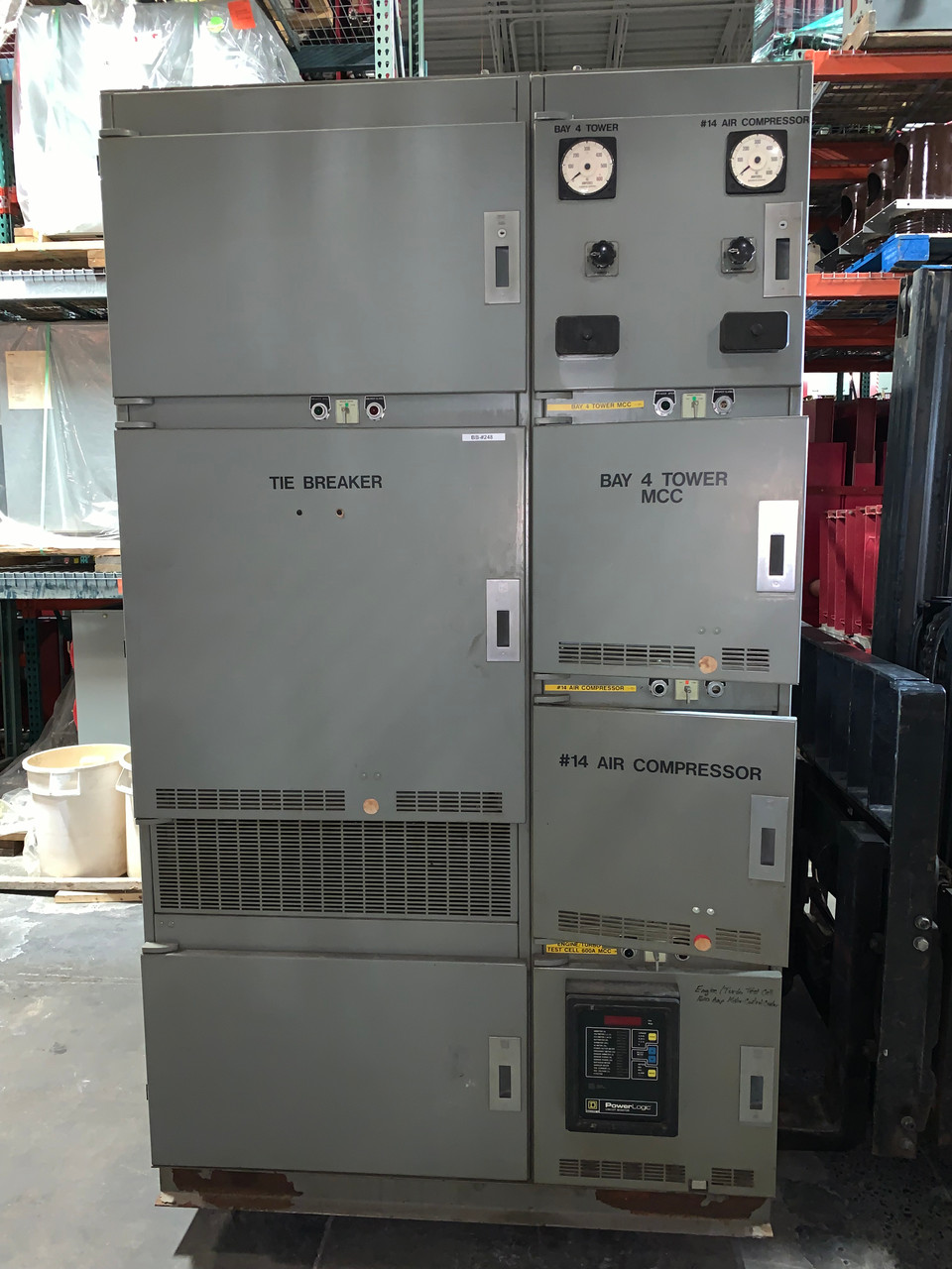 Square D PowerZone II 4000A Tie Switchgear Lineup (#250) - Bullock Breakers