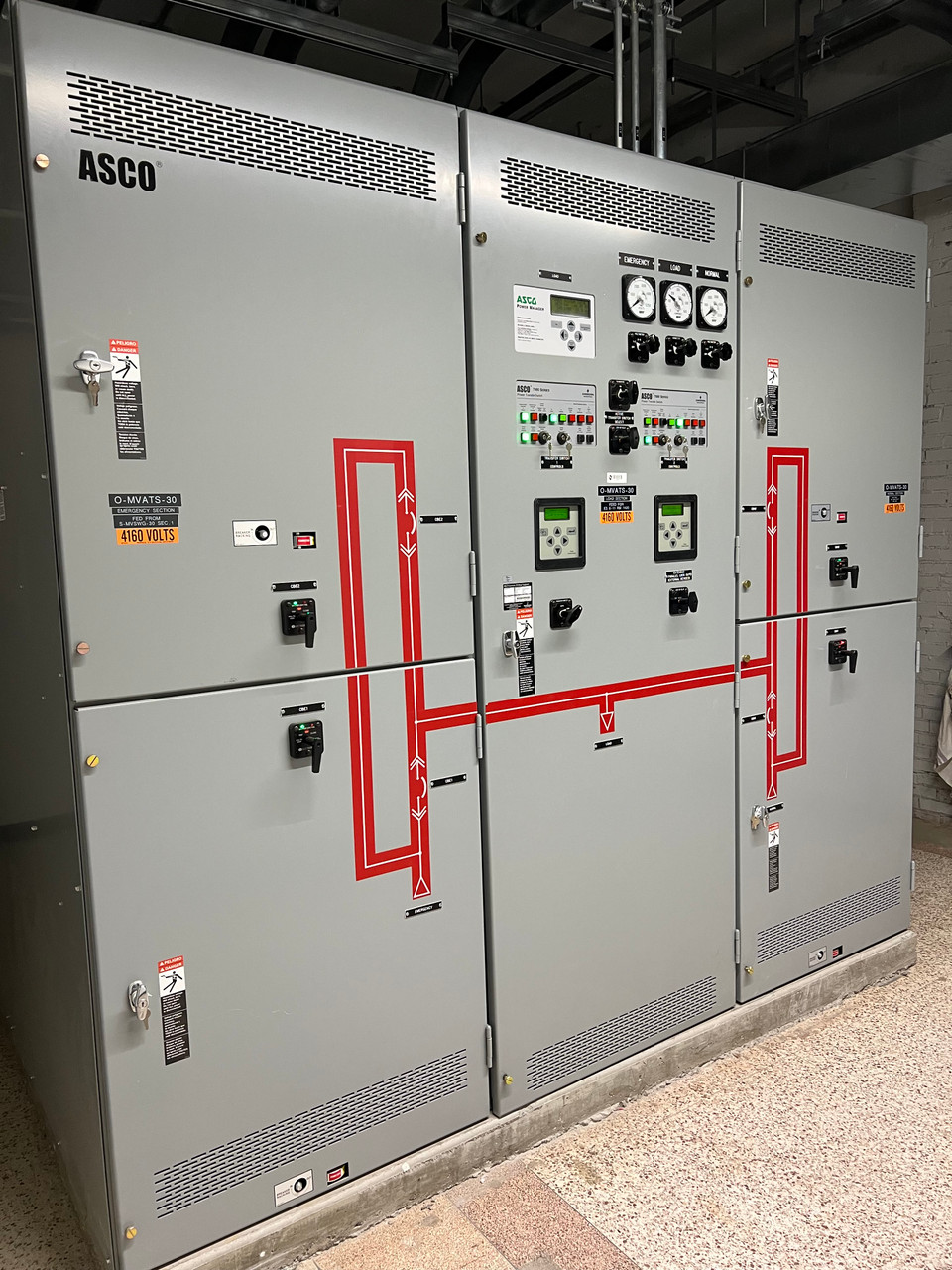 ASCO 5KV 1200A Transfer Switch B7ACTR31200U5ZC W/Type VR Vacuum ...