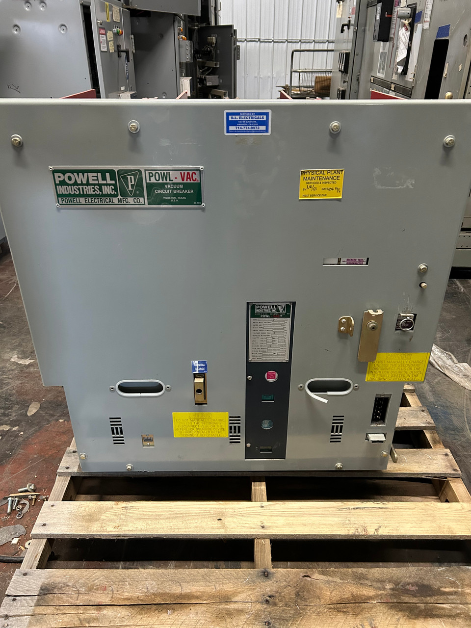 15PV750-2 Powell 1200A 15KV Vacuum Circuit Breaker - Bullock Breakers