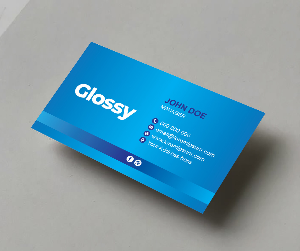 Glossy Business Cards NEXT DAY Clash Graphics