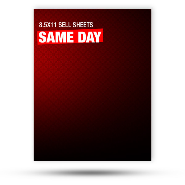 8.5 x 11 Card Stock Flyers NEXT DAY - Clash Graphics