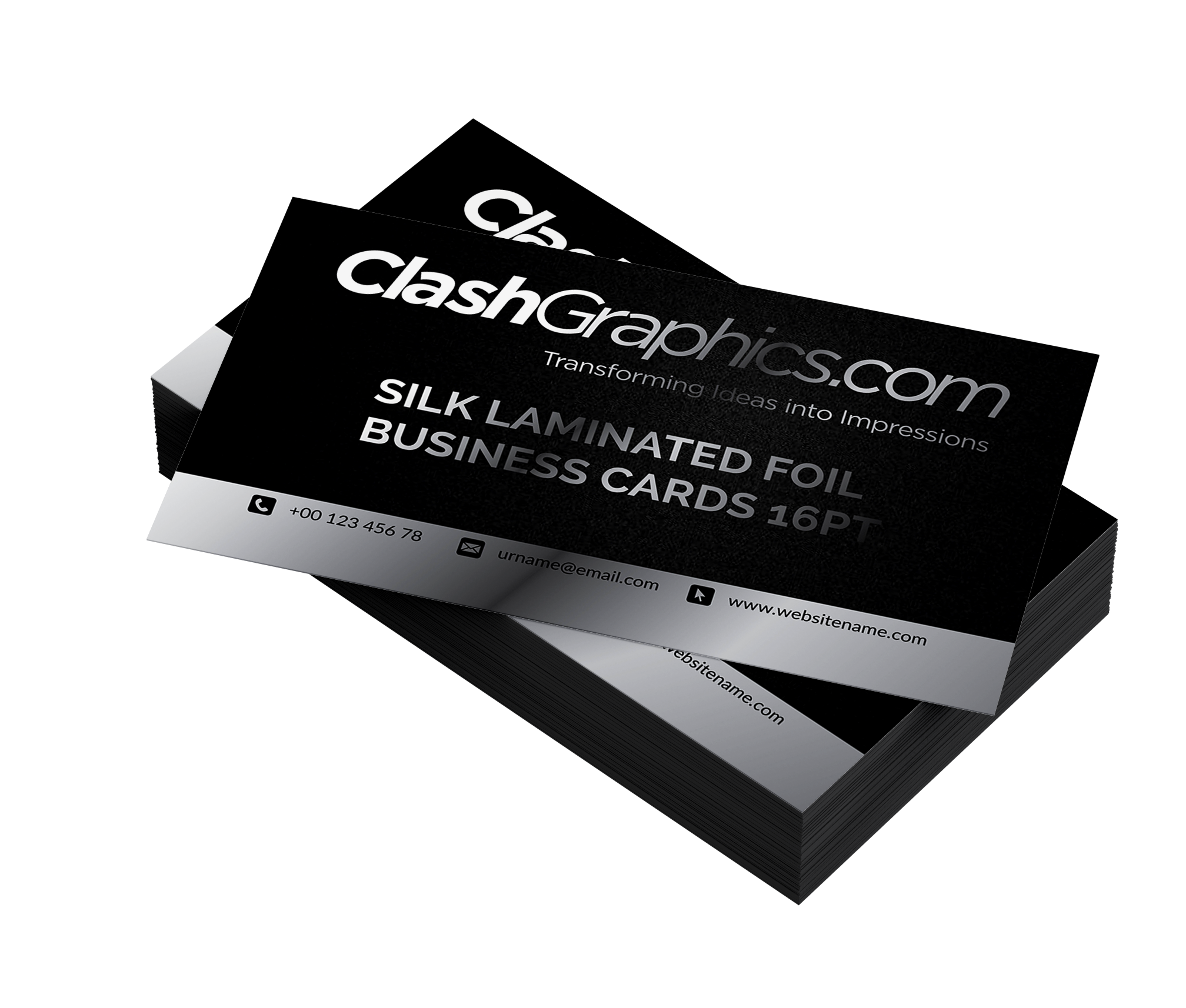 Silk Satin Laminated Business Cards - Clash Graphics