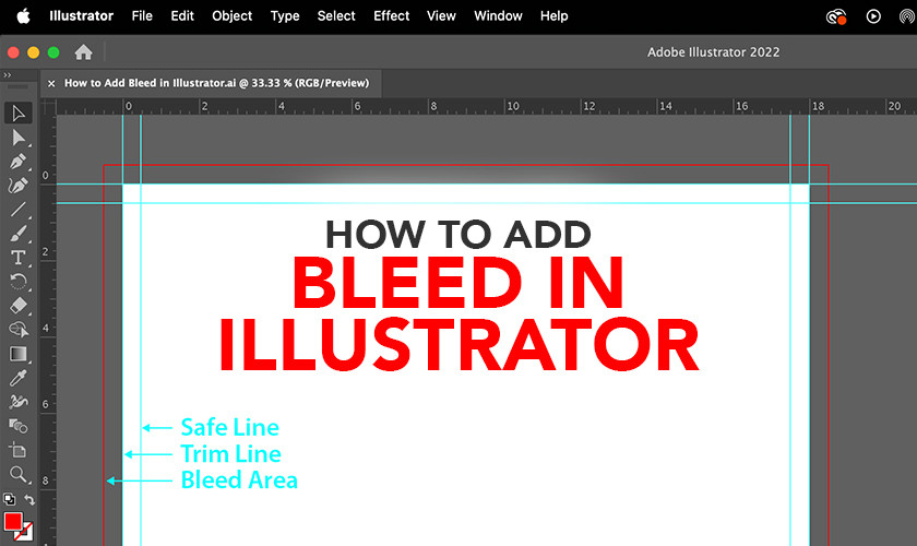 How to Add Bleed in Illustrator - Clash Graphics