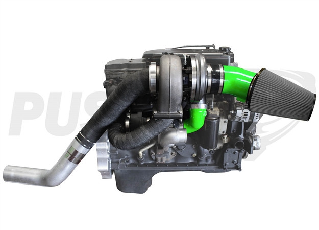 Pusher High Mount Compound Turbo System for 2013-2018 Ram Cummins 6.7L ...