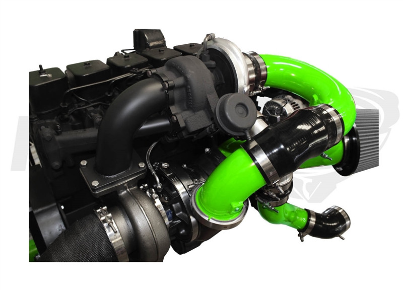 Pusher Low Mount Compound Turbo System for 1998-2002 Dodge Cummins 24v ...