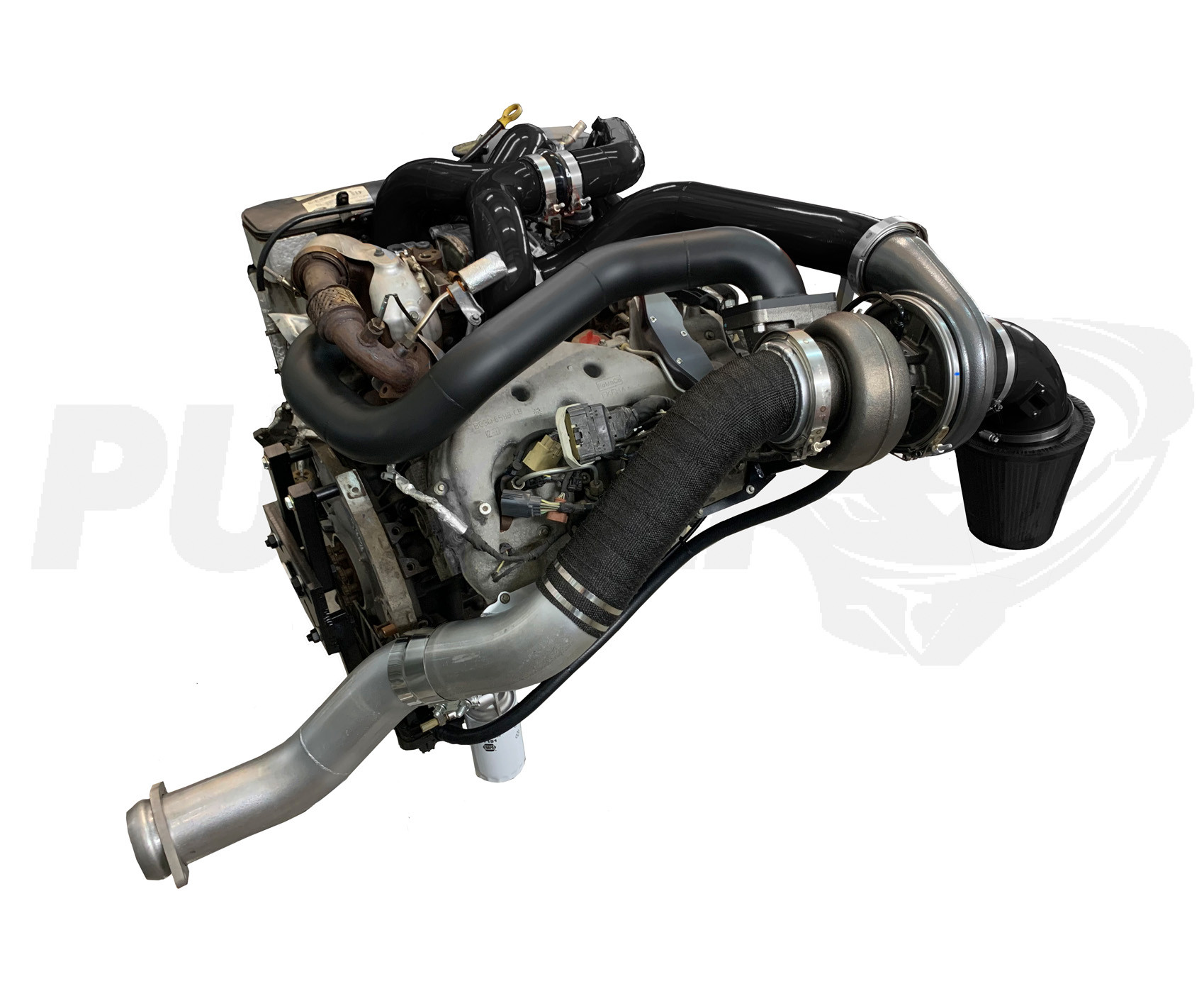 Pusher Compound Turbo System for 2017-19 Ford F250/350 6.7L Powerstroke ...