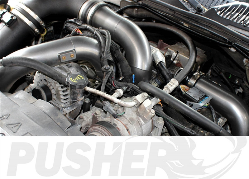 Pusher SuperMax Intake System & Pusher Max 3" Driver-side Charge Tube ...