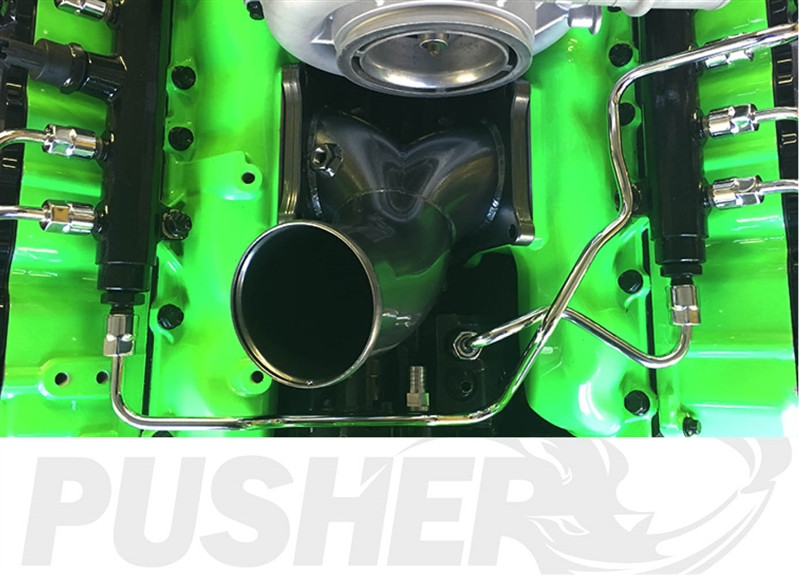 Pusher SuperMax Intake System & Pusher Max 3" Driver-side Charge Tube ...