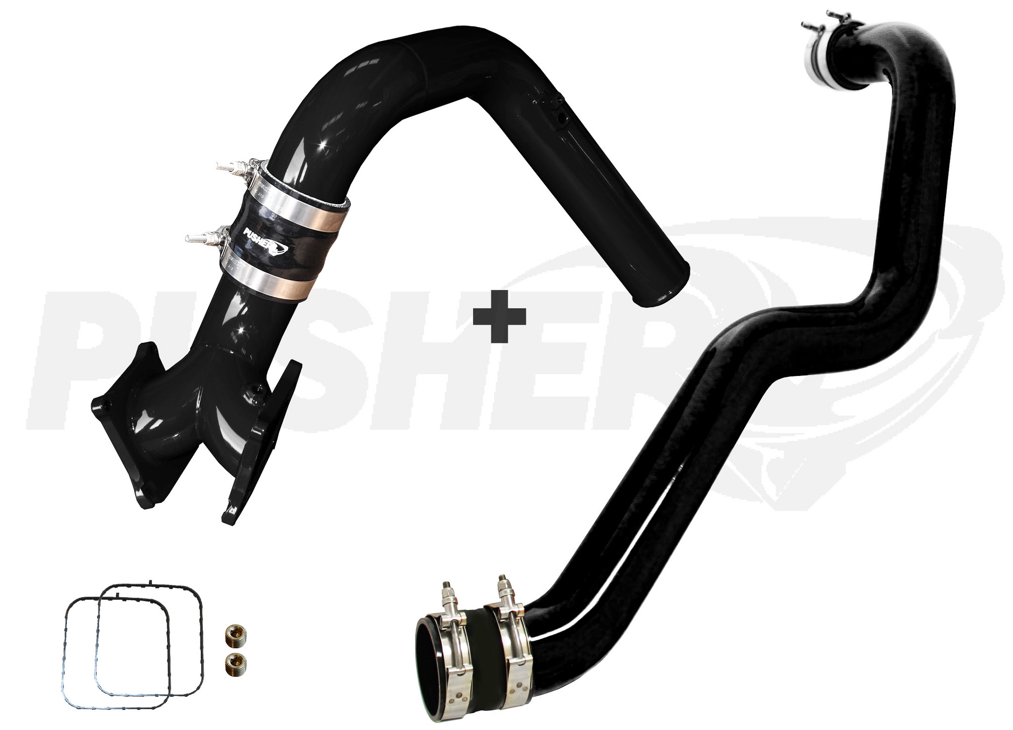 Pusher SuperMax Intake System & Pusher Max 3" Driver-side Charge Tube ...