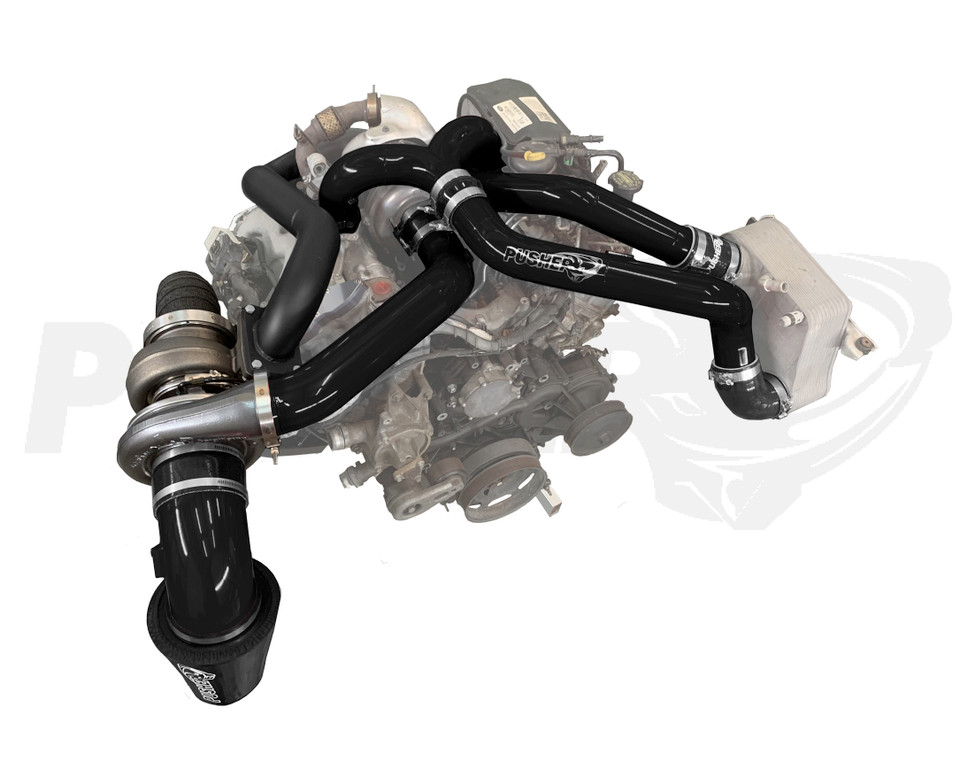 Pusher F5 Compound Turbo & Intake System 2017-19 Ford F250/350 6.7L ...