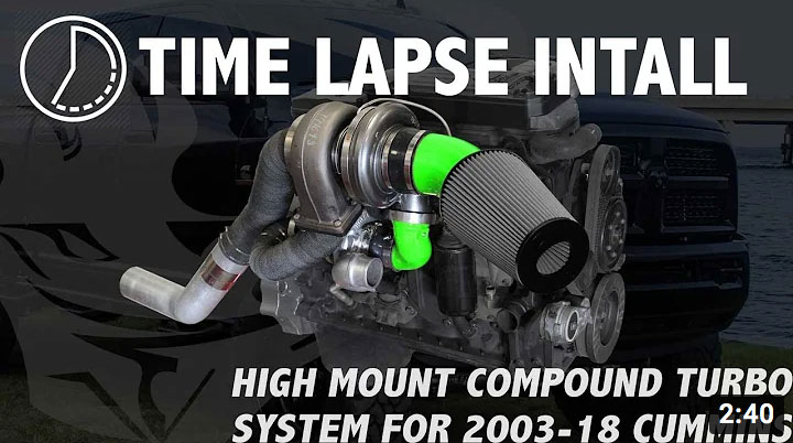 TIME LAPSE INSTALL - HIGH MOUNT COMPOUND TURBO SYSTEM - Pusher Intakes