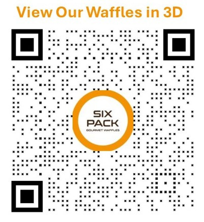 Six Pack Gourmet Waffles Confetti Fun Bundle (24 waffles)