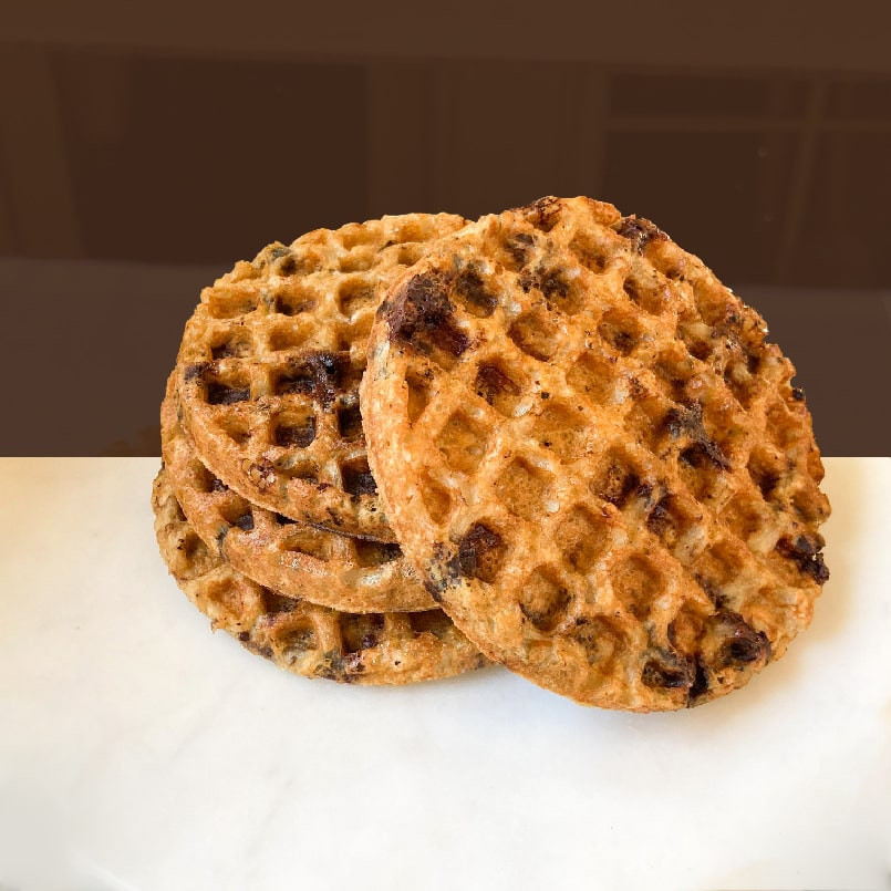 Decadent Dark Chocolate Chip Waffles (12 waffles)