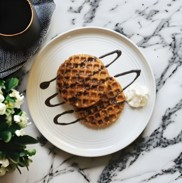 Decadent Dark Chocolate Chip Waffles (6 waffles)