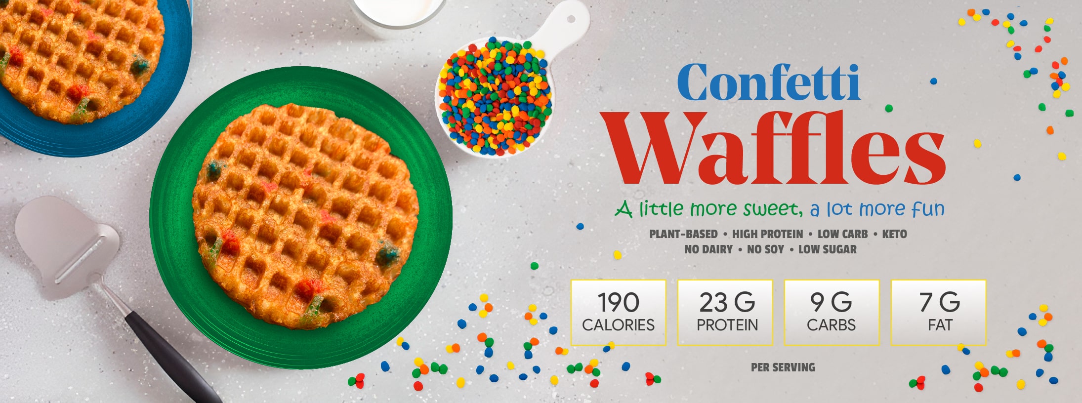 Six Pack Gourmet Bakery High Protein Low Carb Waffles