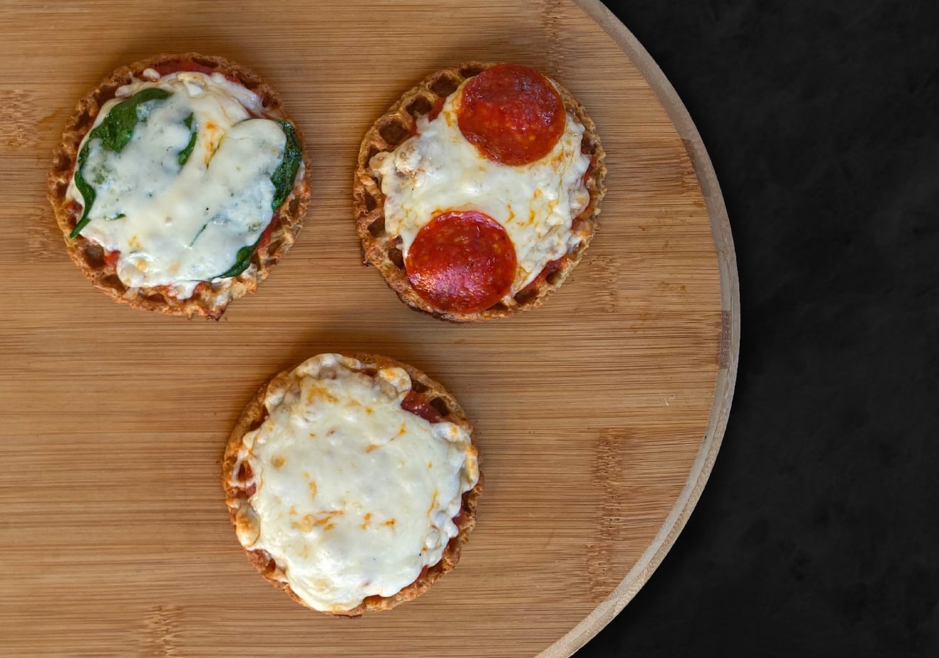 Mini Waffle Pizzas - Six Pack Bakery