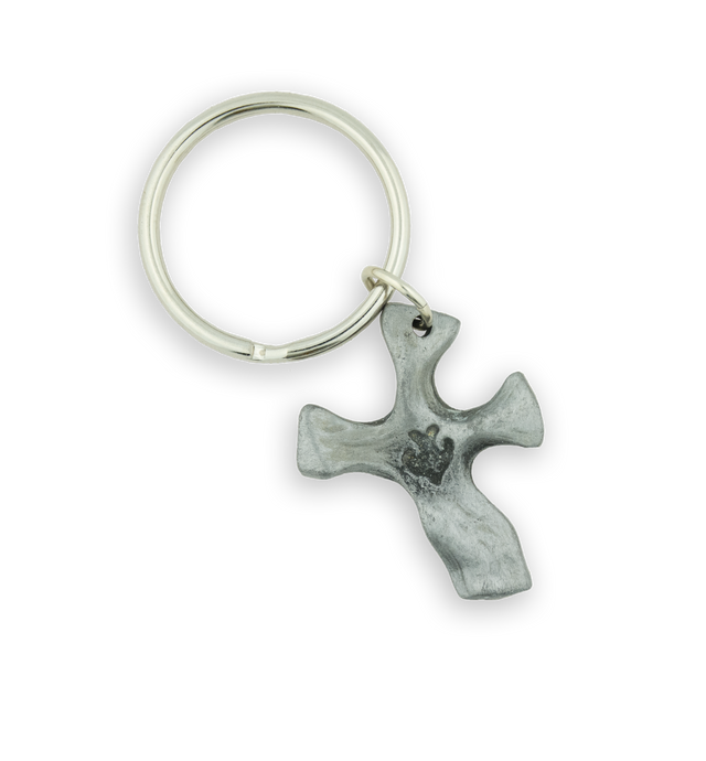 Pewter Touchstone Key Ring - Not So Plain Jane
