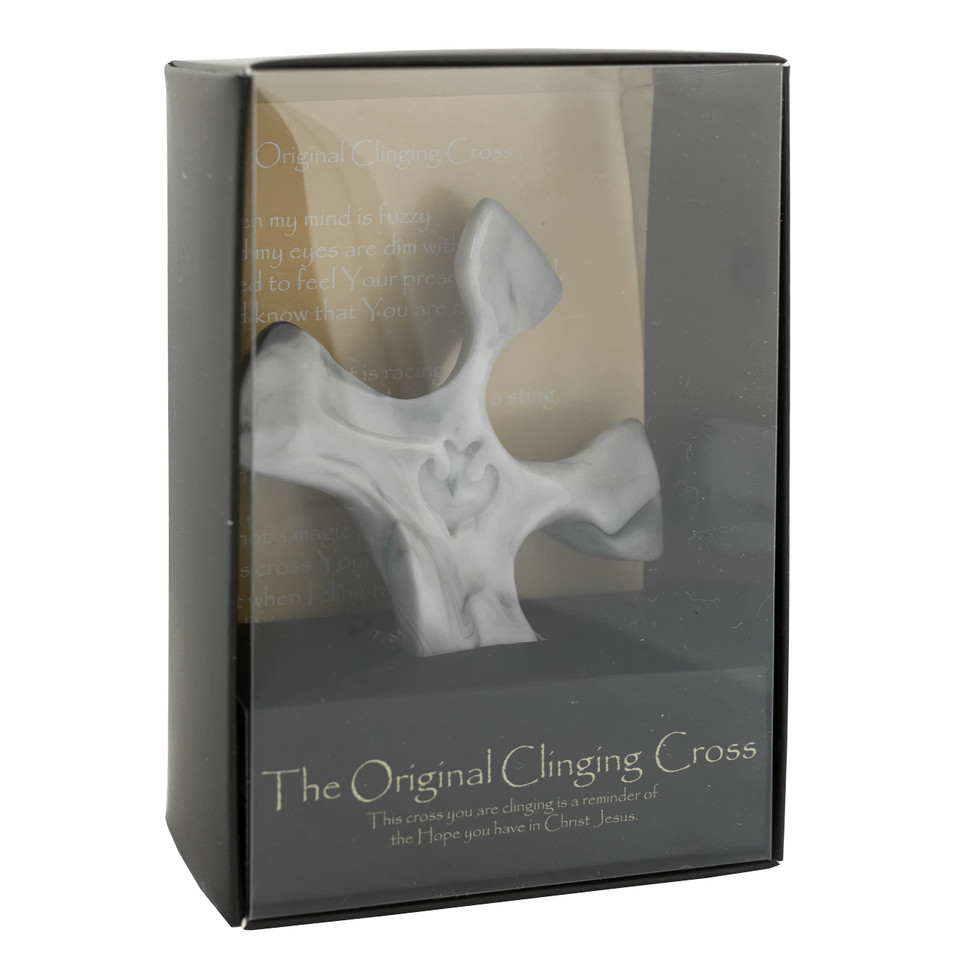Grey Marble Clinging Cross © - Not So Plain Jane