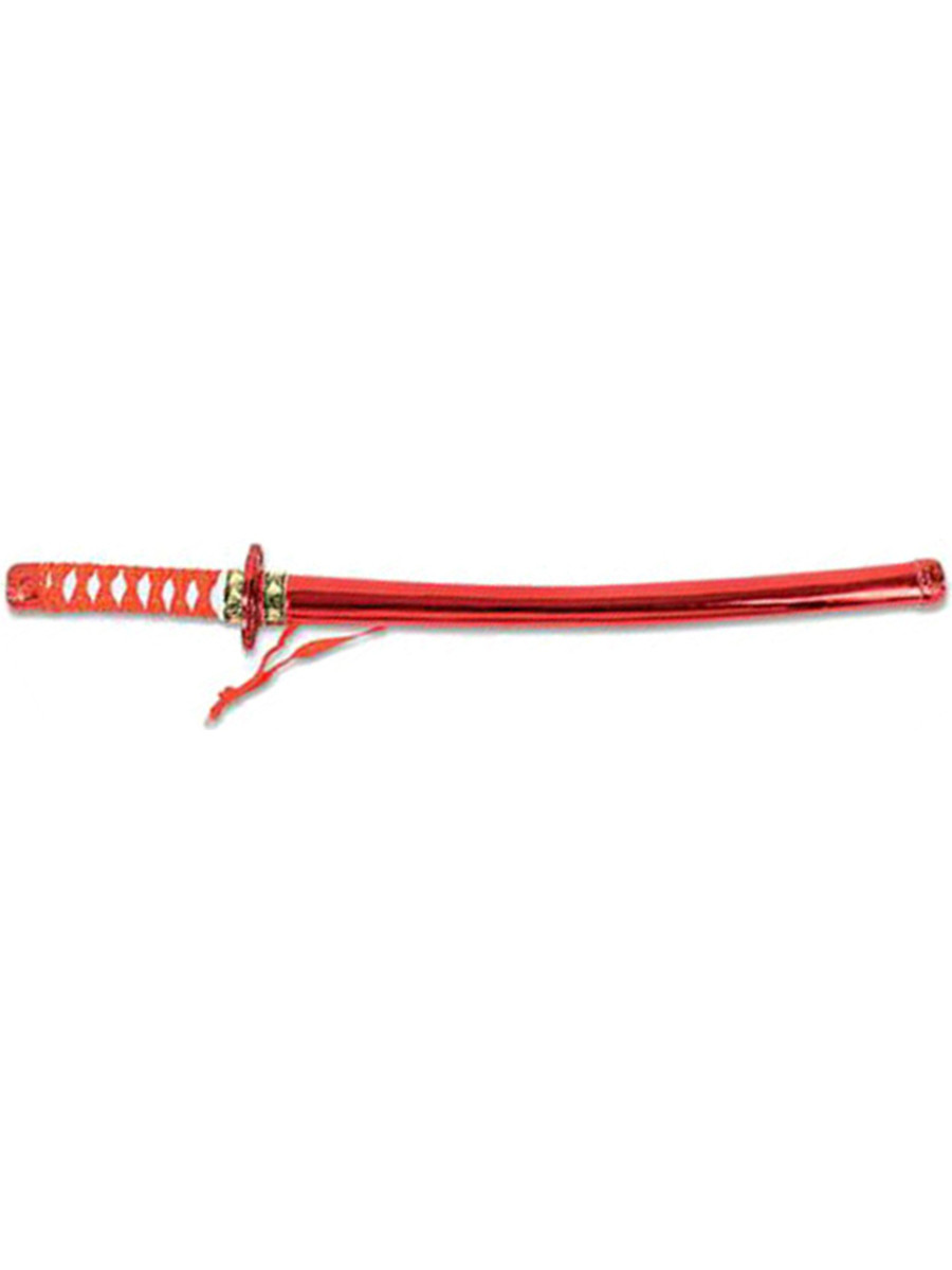 24" Red Ninja Katana Samurai Sword & Sheath