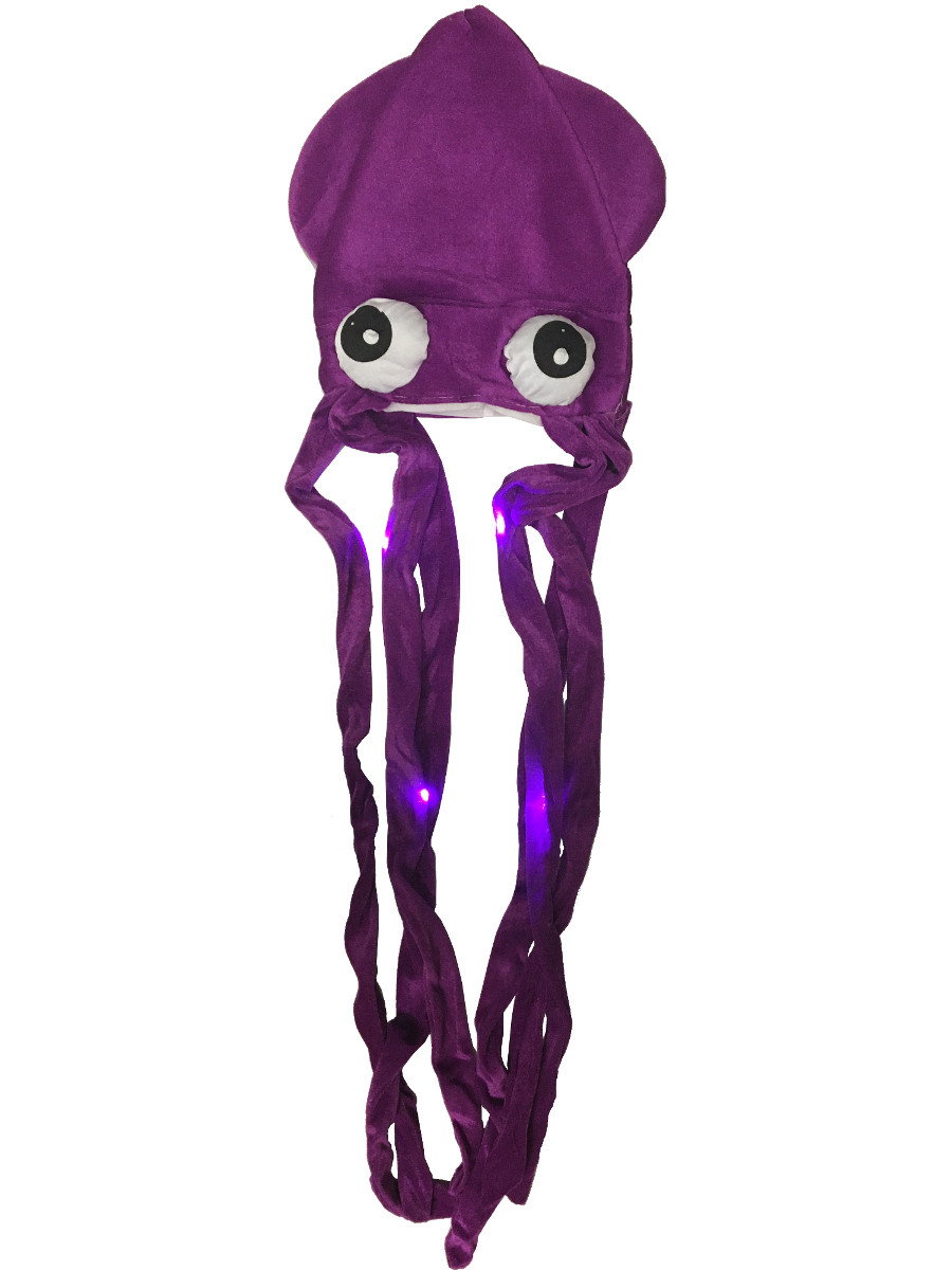 Green Squid With Long Tentacles Hat