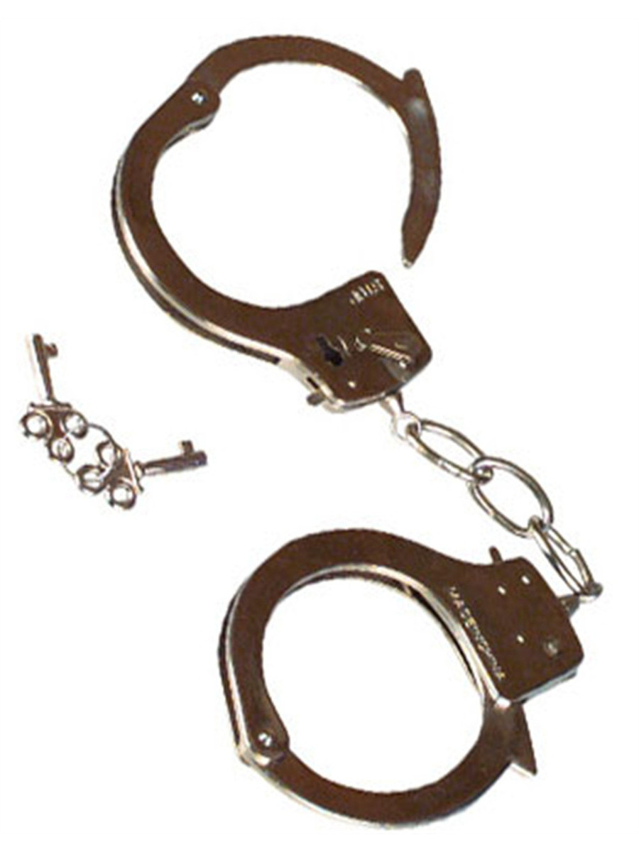 Standard Metal Handcuffs With 2 Keys And Release