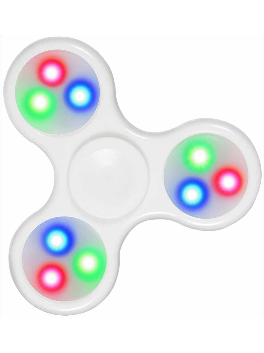 White Light Up Fidget Spinner