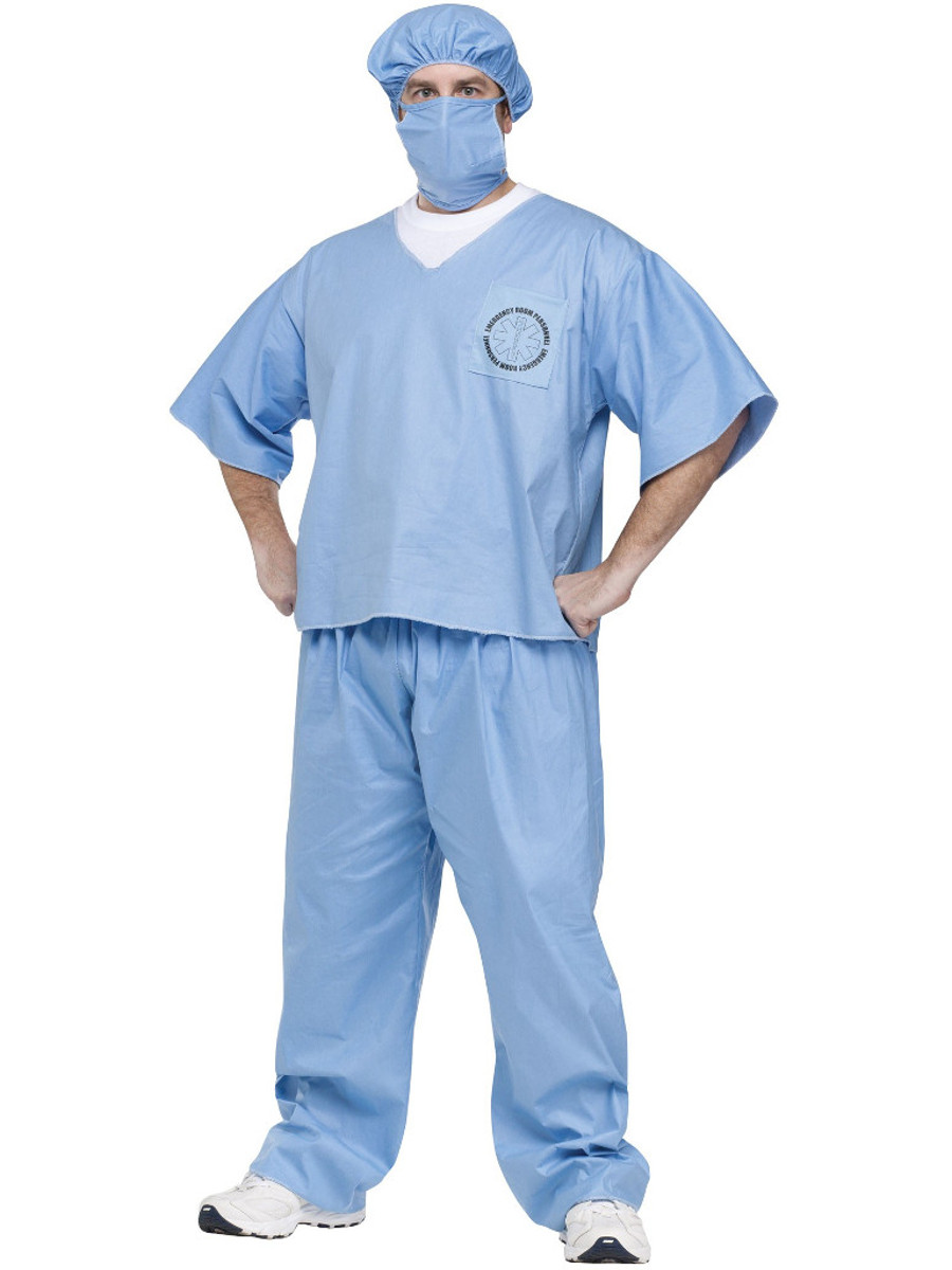 Men's Surgeon Doctor Scrubs Costume