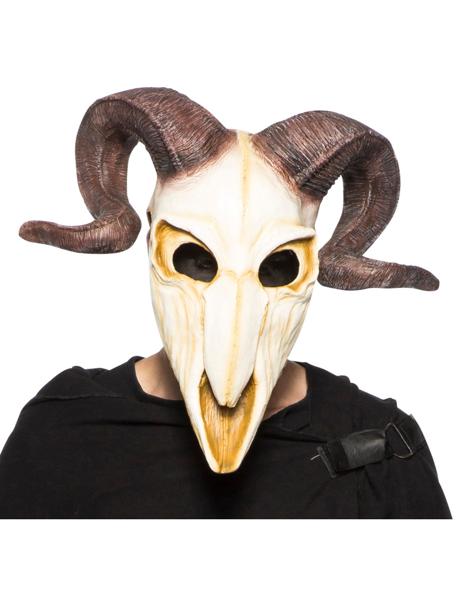 Adult's Skeleton Ram Skull Mask
