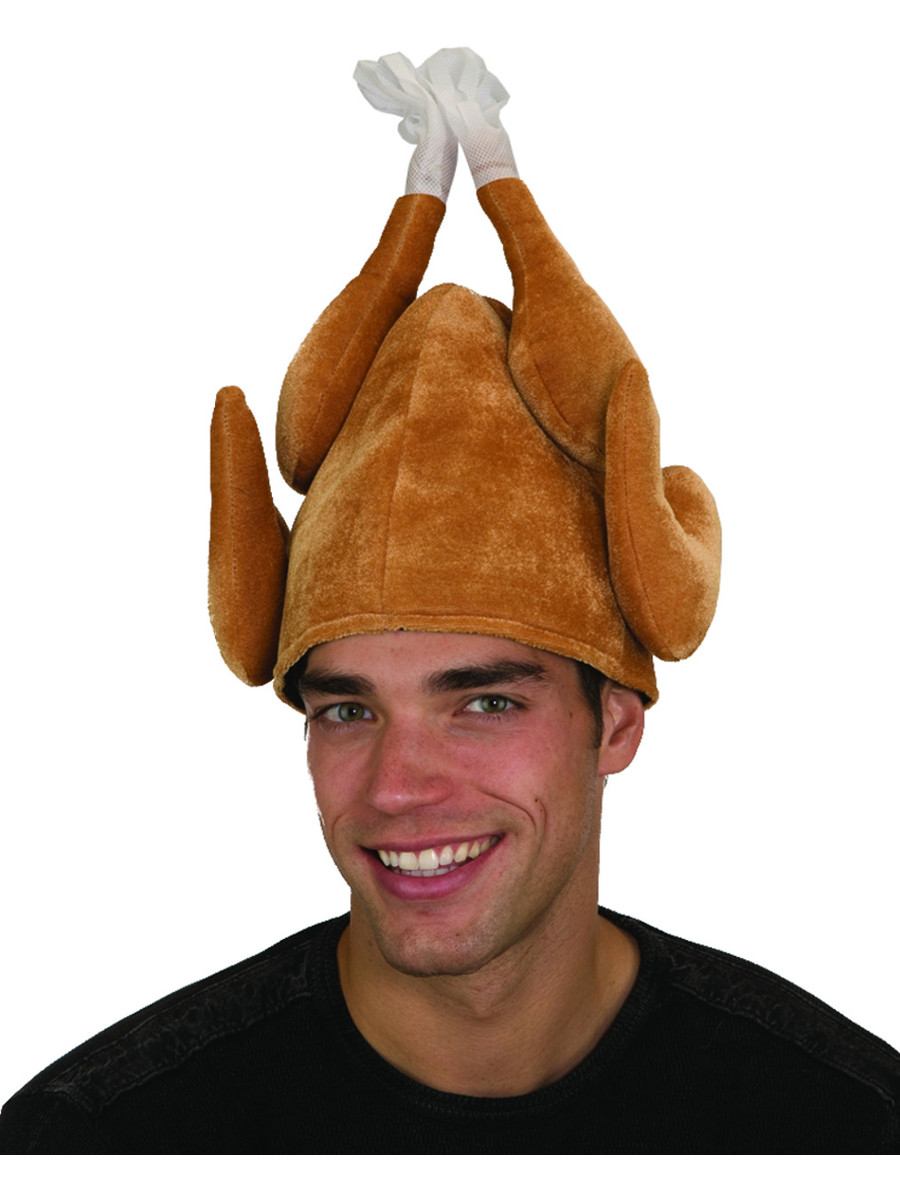 12 Plump Plush Roasted Thanksgiving Turkey Hats