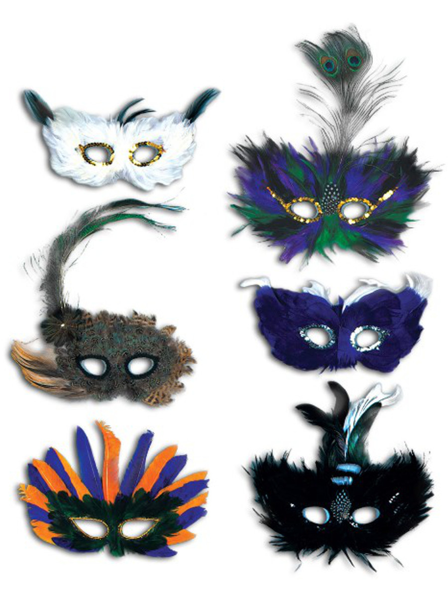 Majestic Feather Venetian Mask
