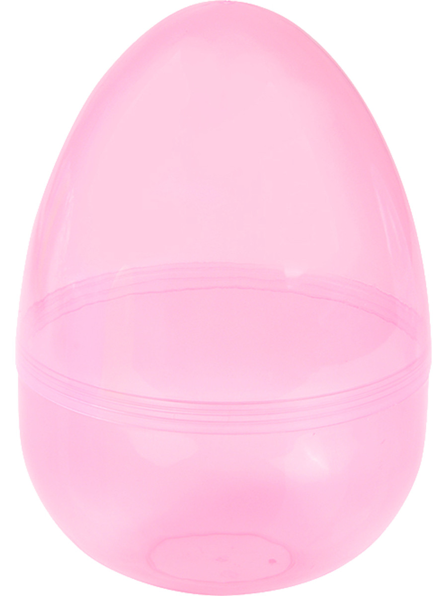 Jumbo Pink Translucent Easter Egg 8"