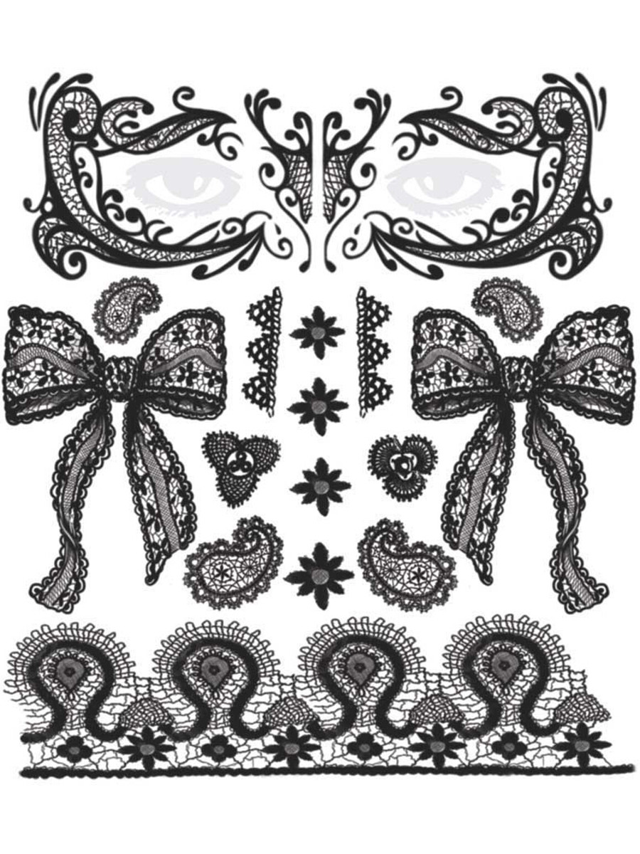Lace Face Tattoo Set
