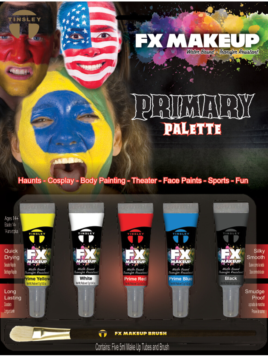 Primary Colors Sports Fan Set FX Makeup Kit
